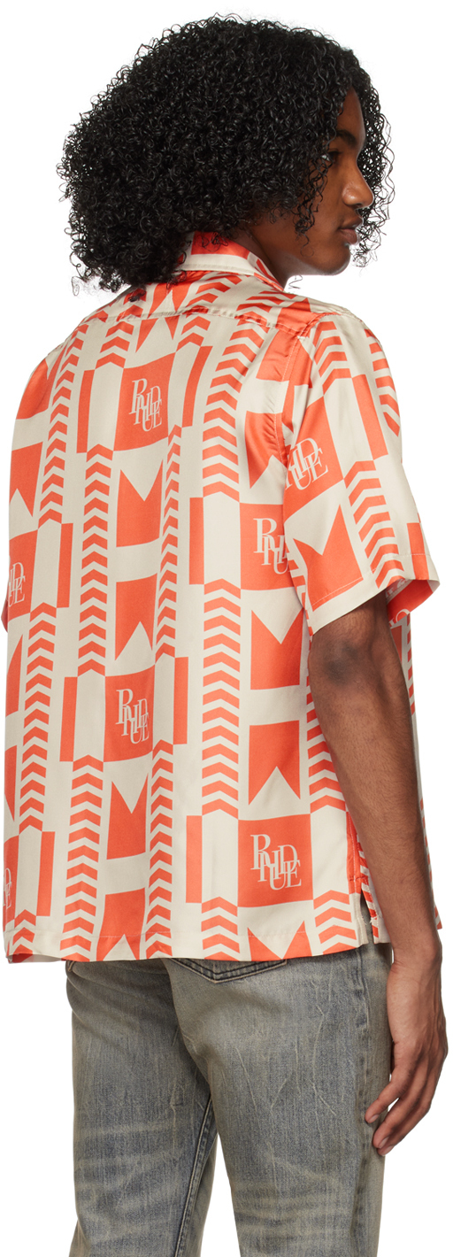 Rhude Orange & Beige Arrow Shirt Rhude