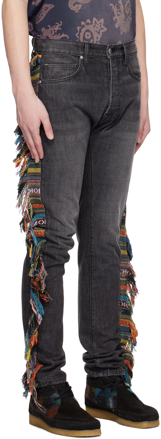 Alchemist Black Fringed Jeans Alchemist