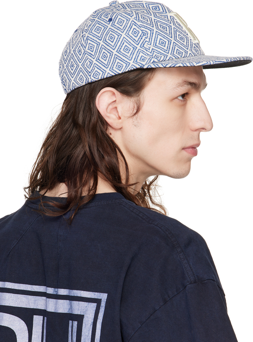 Rhude Blue & White Jacquard Cap Rhude