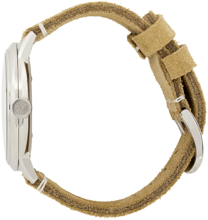 Shinola Beige & Green 'The Traveler Subsecond' Watch Shinola