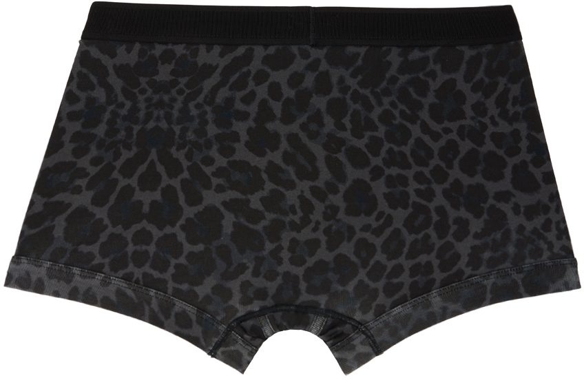 TOM FORD Gray Leopard Boxer Briefs TOM FORD