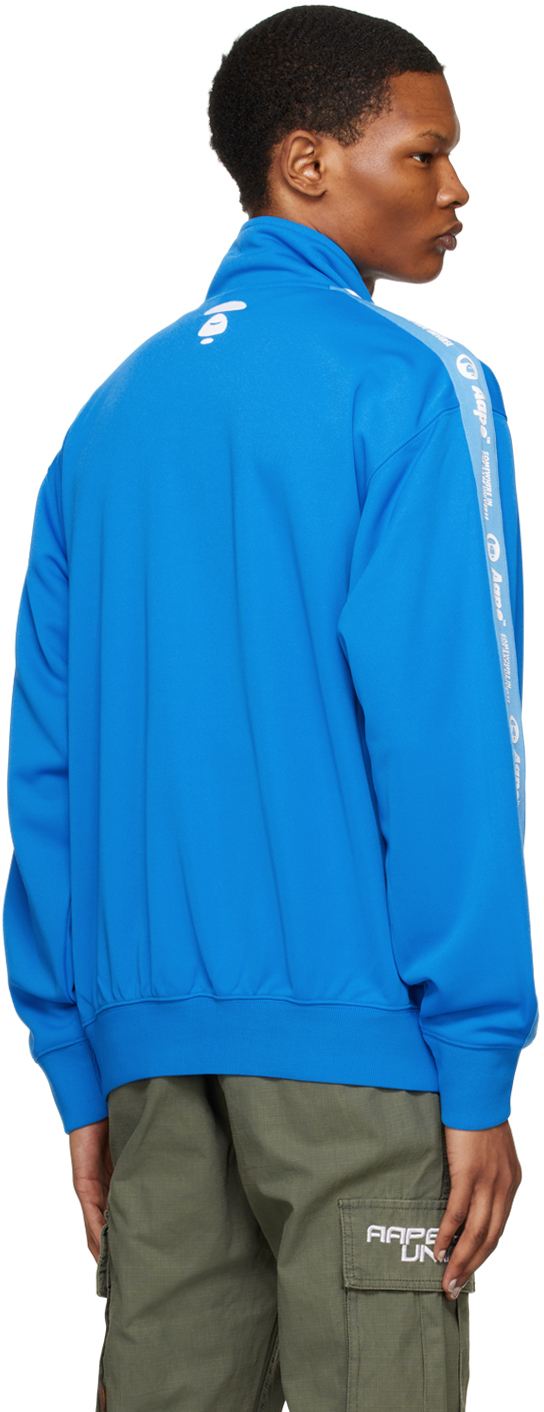 AAPE by A Bathing Ape Blue Moonface Patch Track Jacket AAPE by A ...