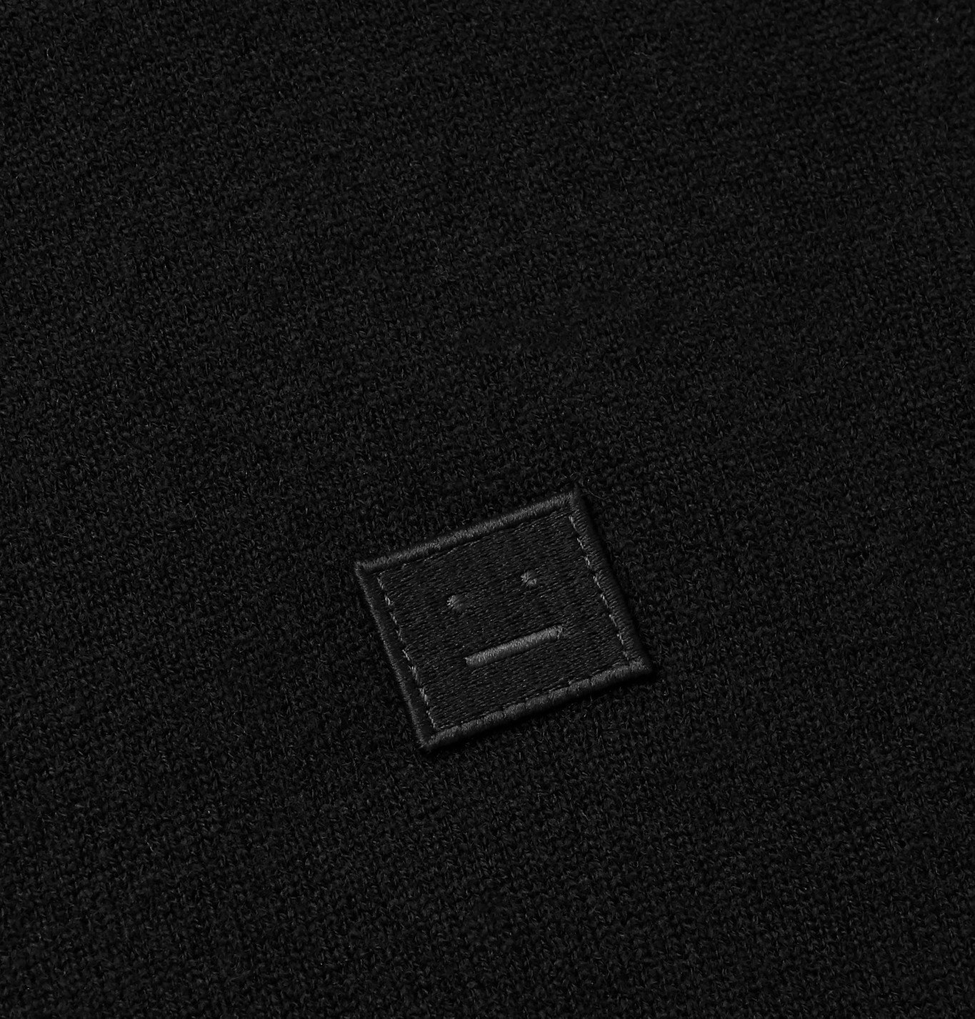 ACNE STUDIOS - Keve Logo-Appliquéd Wool Cardigan - Black Acne Studios