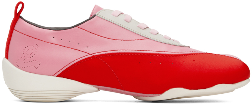 Grape Pink & Red Twisted Heels