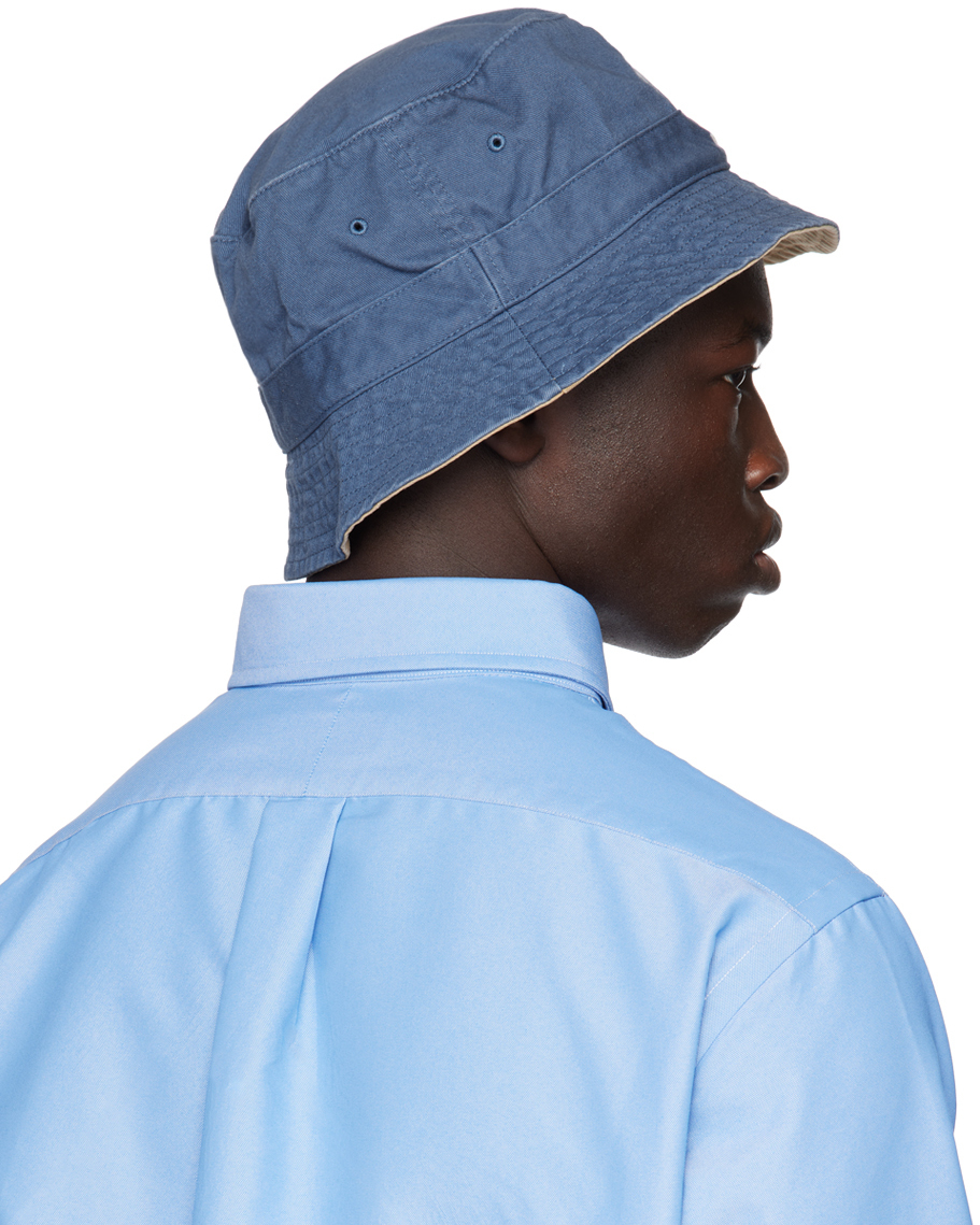 Polo Ralph Lauren Blue Polo Bear Bucket Hat Polo Ralph Lauren