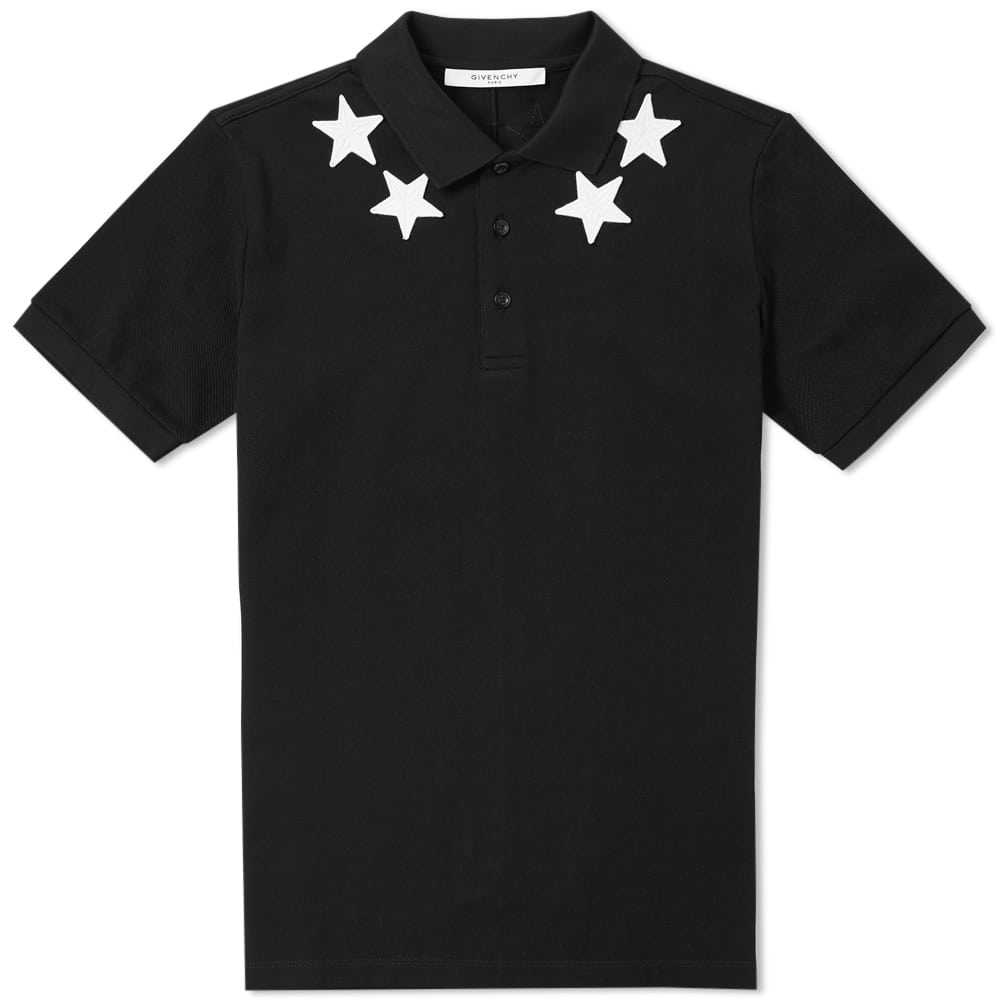 Givenchy Cuban Embroidered Star Collar Polo Givenchy