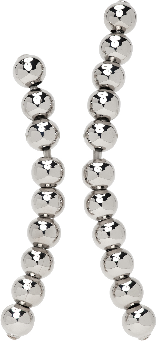 MM6 Maison Margiela Silver Ball Earrings MM6 Maison Margiela