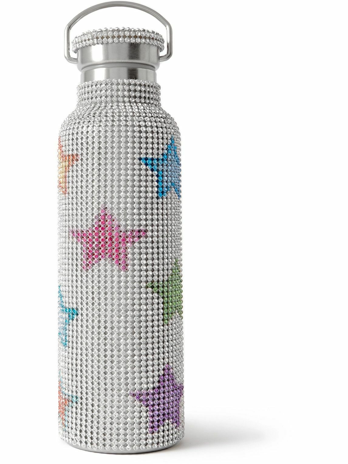 Collina Strada - Crystal-Embellished Stainless Steel Water Bottle ...