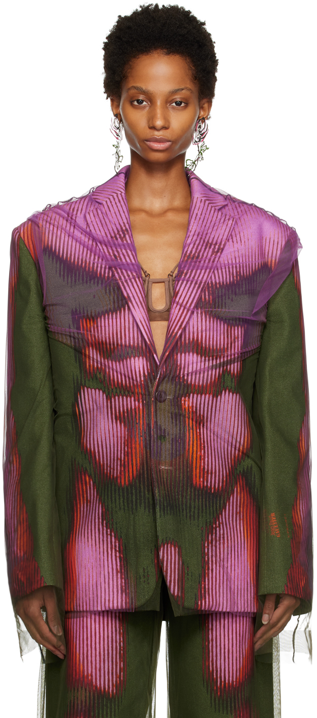 Y/Project Pink & Green Jean Paul Gaultier Edition Blazer Y/Project