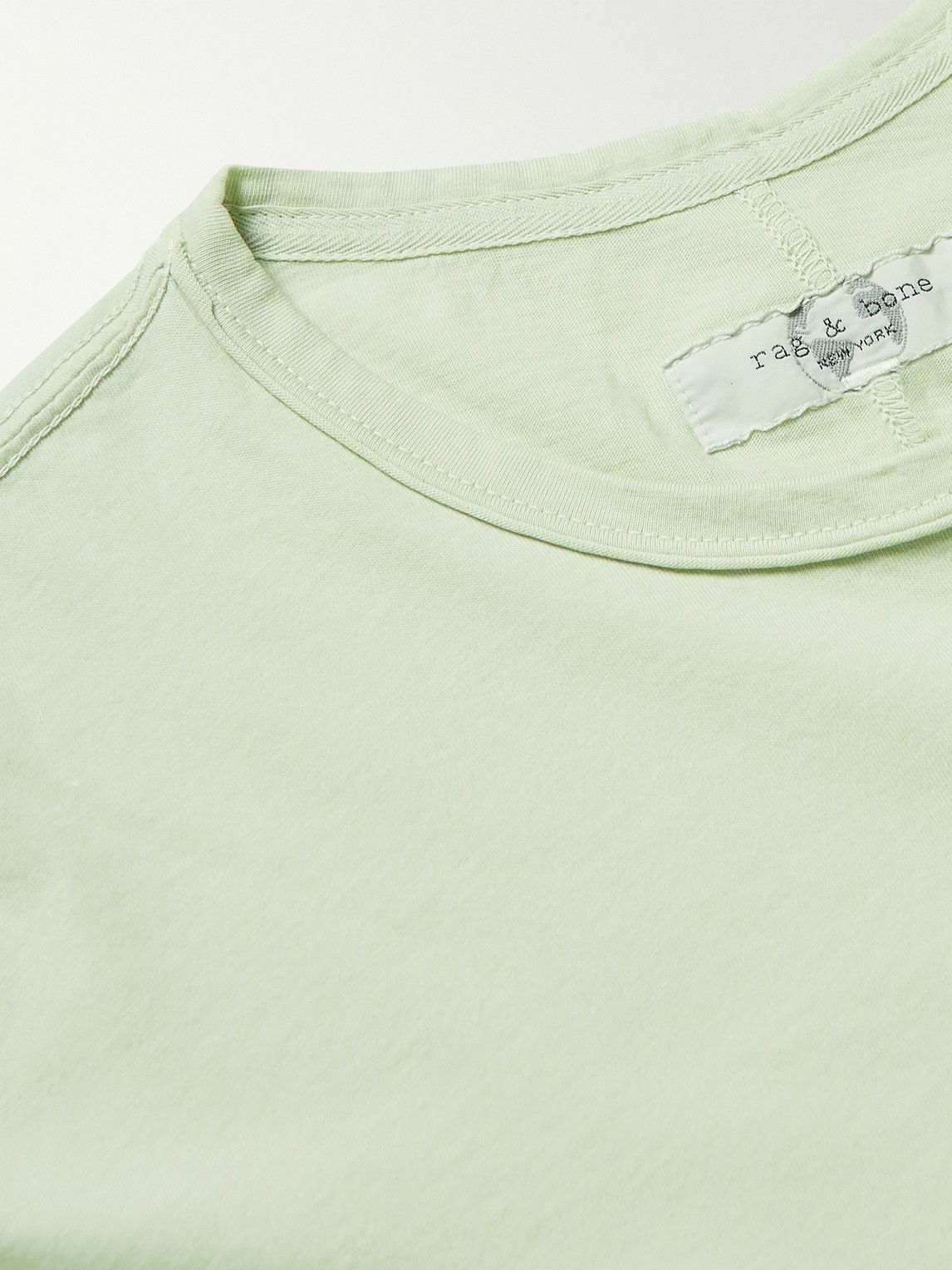Rag & Bone - Miles Cotton-Jersey T-Shirt - Green Rag and Bone