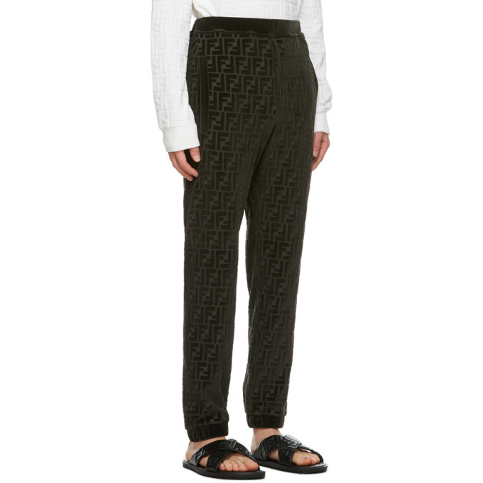 Fendi Green Forever Fendi Embossed Lounge Pants Fendi