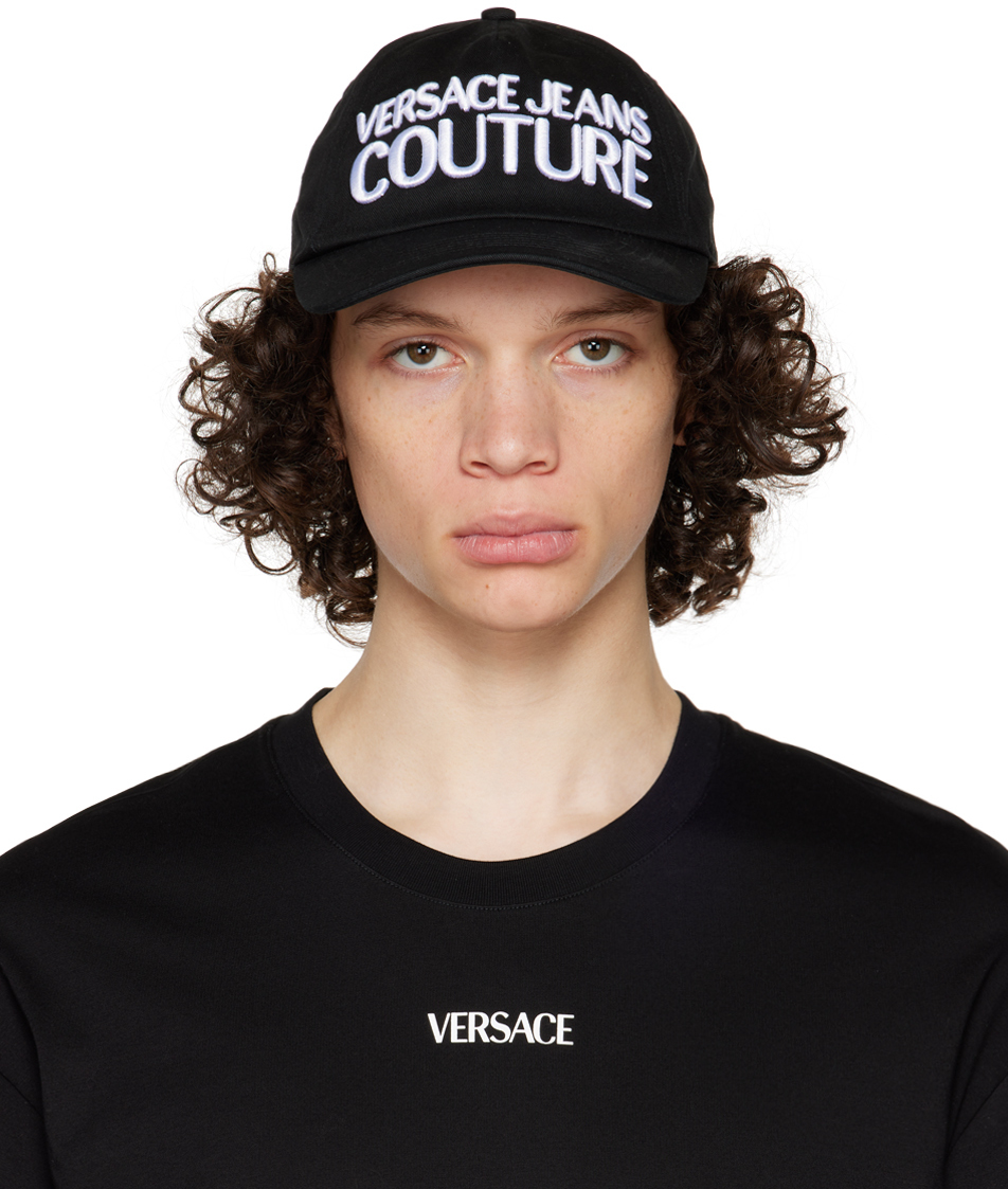 Versace Jeans Couture Black Logo Cap Versace
