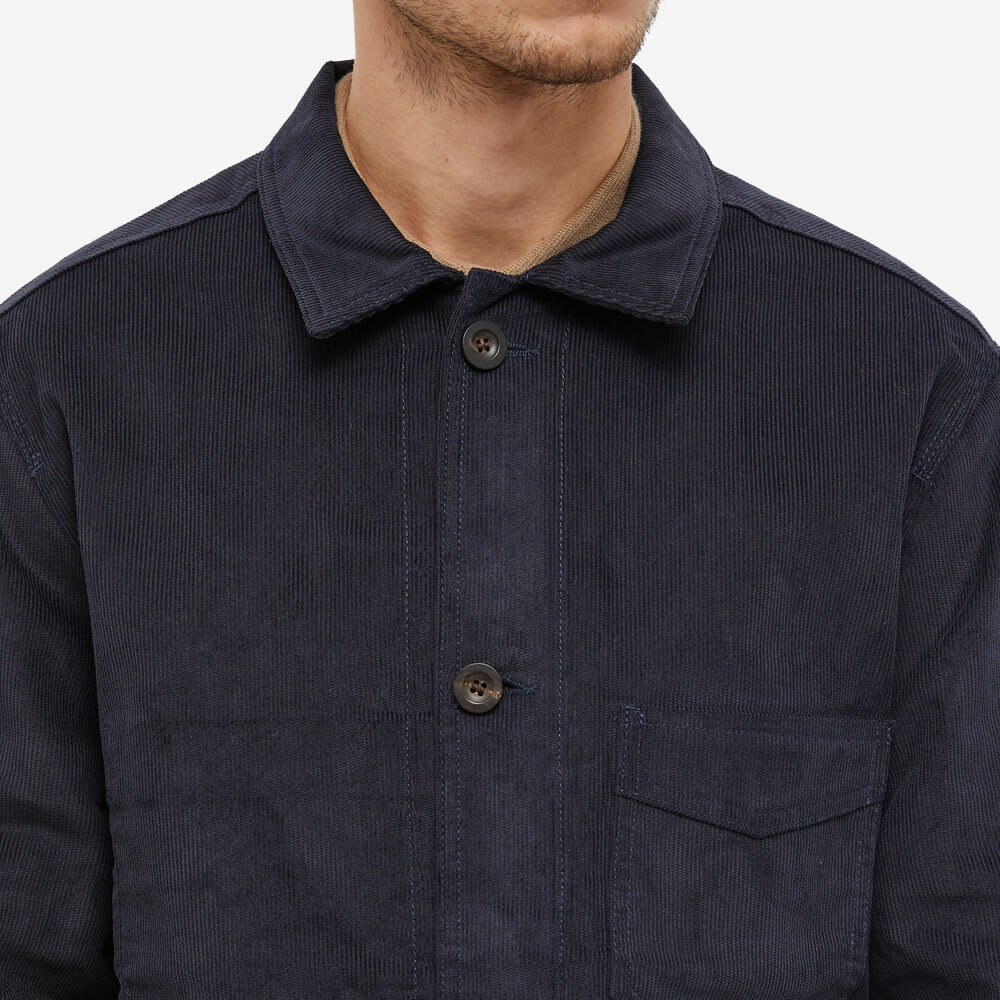 Drake's Men's Corduroy Chore Jacket in Navy Drake's