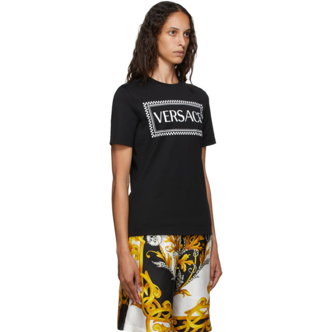 Versace Black 90s Logo T-Shirt Versace