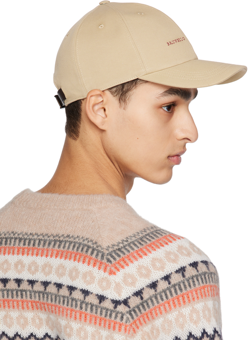 Brunello Cucinelli Beige Baseball Cap Brunello Cucinelli