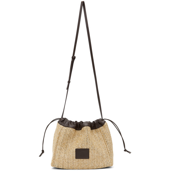 LOW CLASSIC Beige Rattan String Bag Low Classic