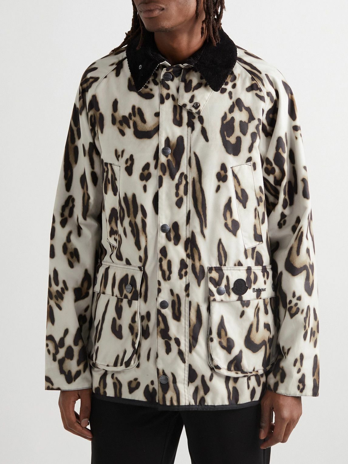 Moncler Genius - Barbour 1952 Leopard-Print Shell Hooded Down Jacket ...