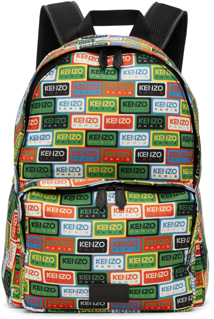 Kenzo Multicolor Kenzo Paris Logo Backpack Kenzo