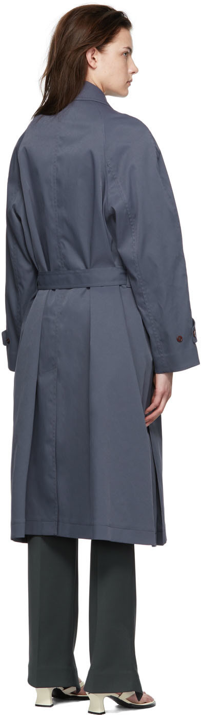 LOW CLASSIC Grey Polyester Trench Coat Low Classic