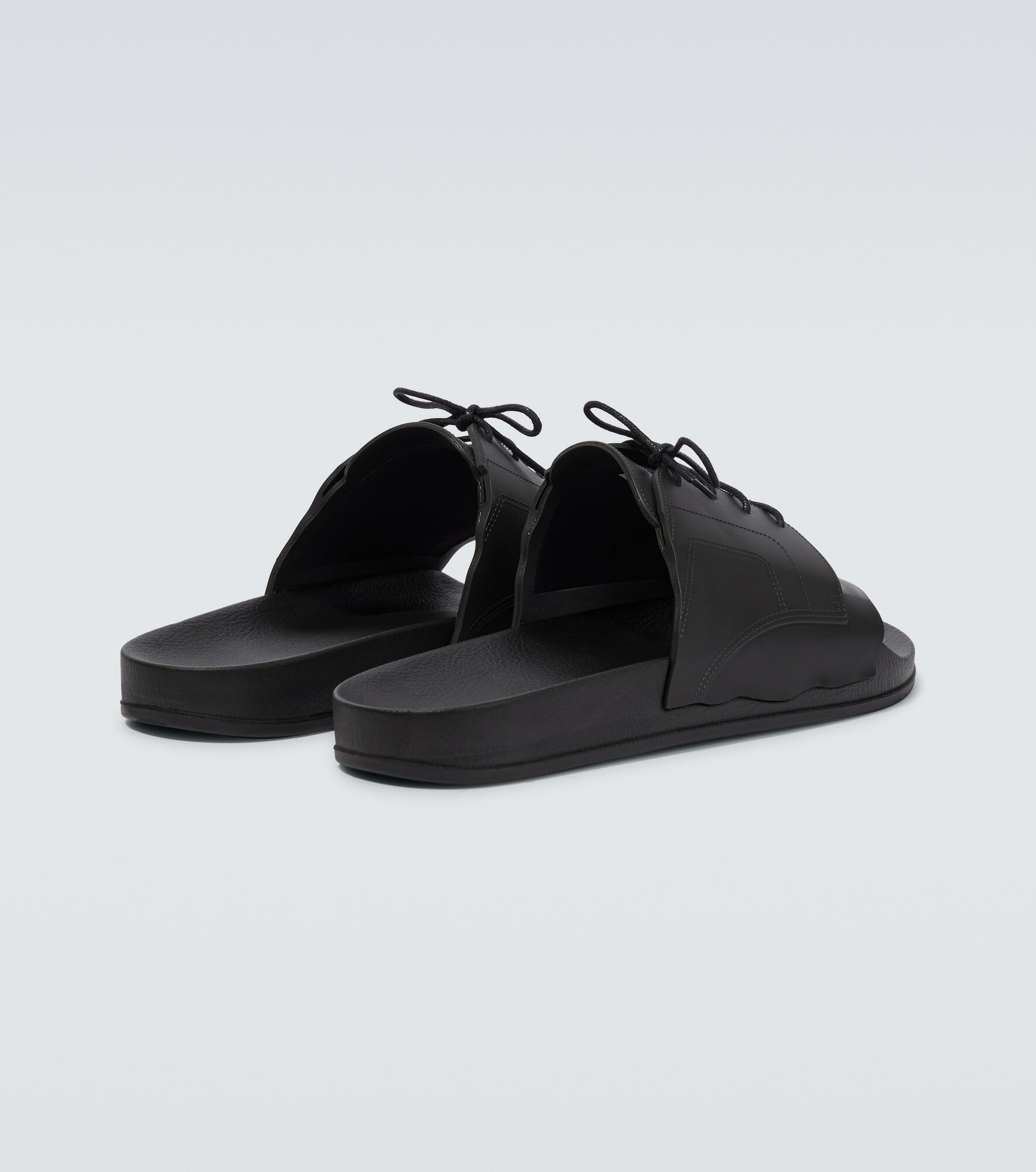 Maison Margiela - Lace-up rubber slides Maison Margiela