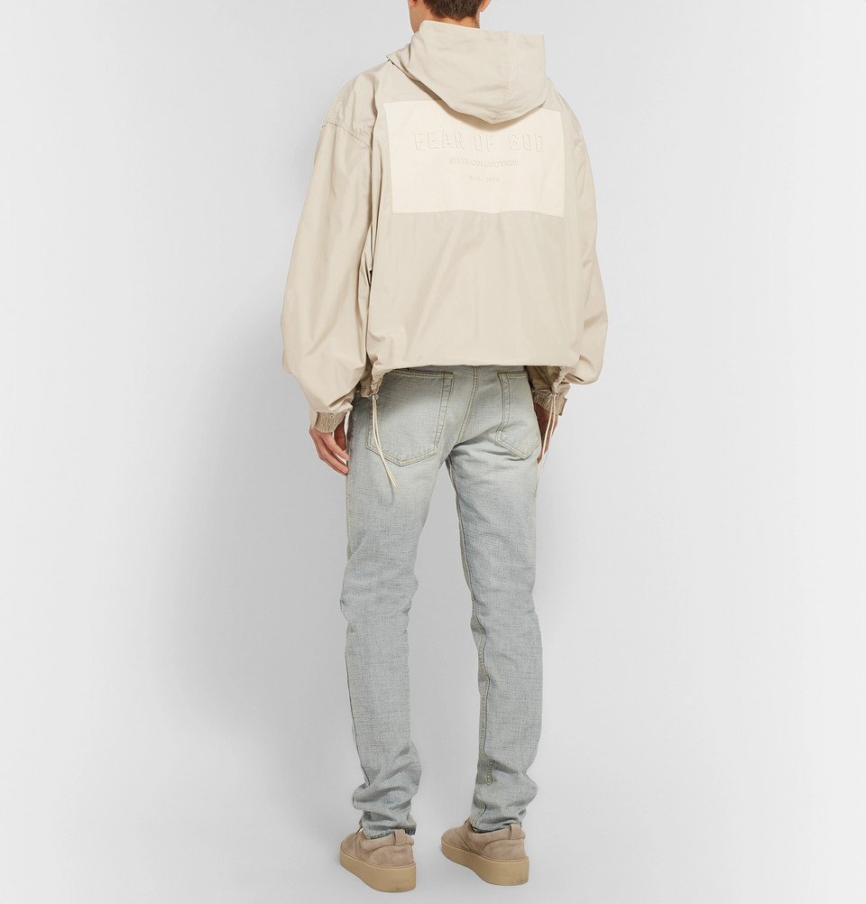 Fear of God - Oversized Nylon Hooded Jacket - Cream Fear Of God