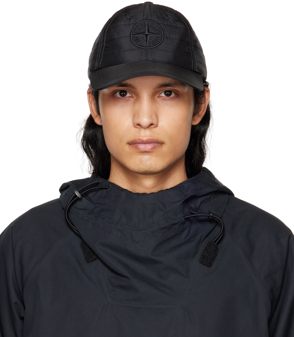 Stone Island Black Regenerated Cap Stone Island
