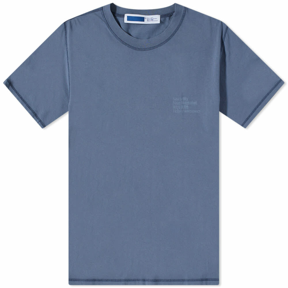 AFFIX Men's New Humility T-Shirt in Soft Blue Affix