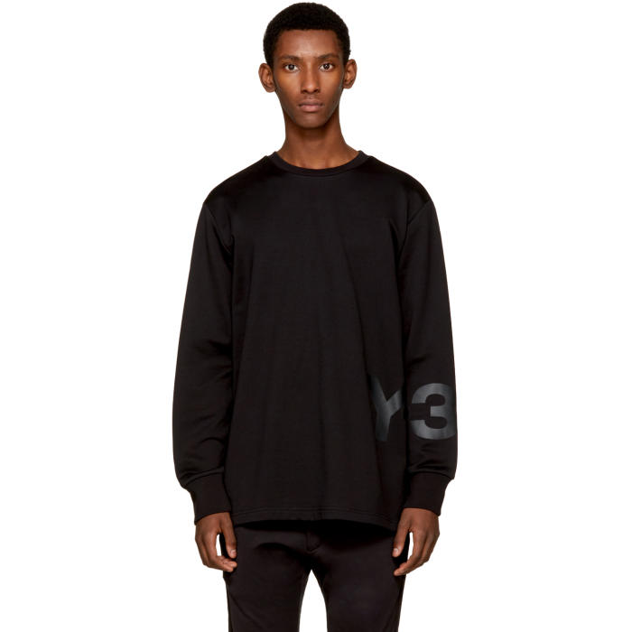 Y-3 Black Classic Logo Sweatshirt Y-3