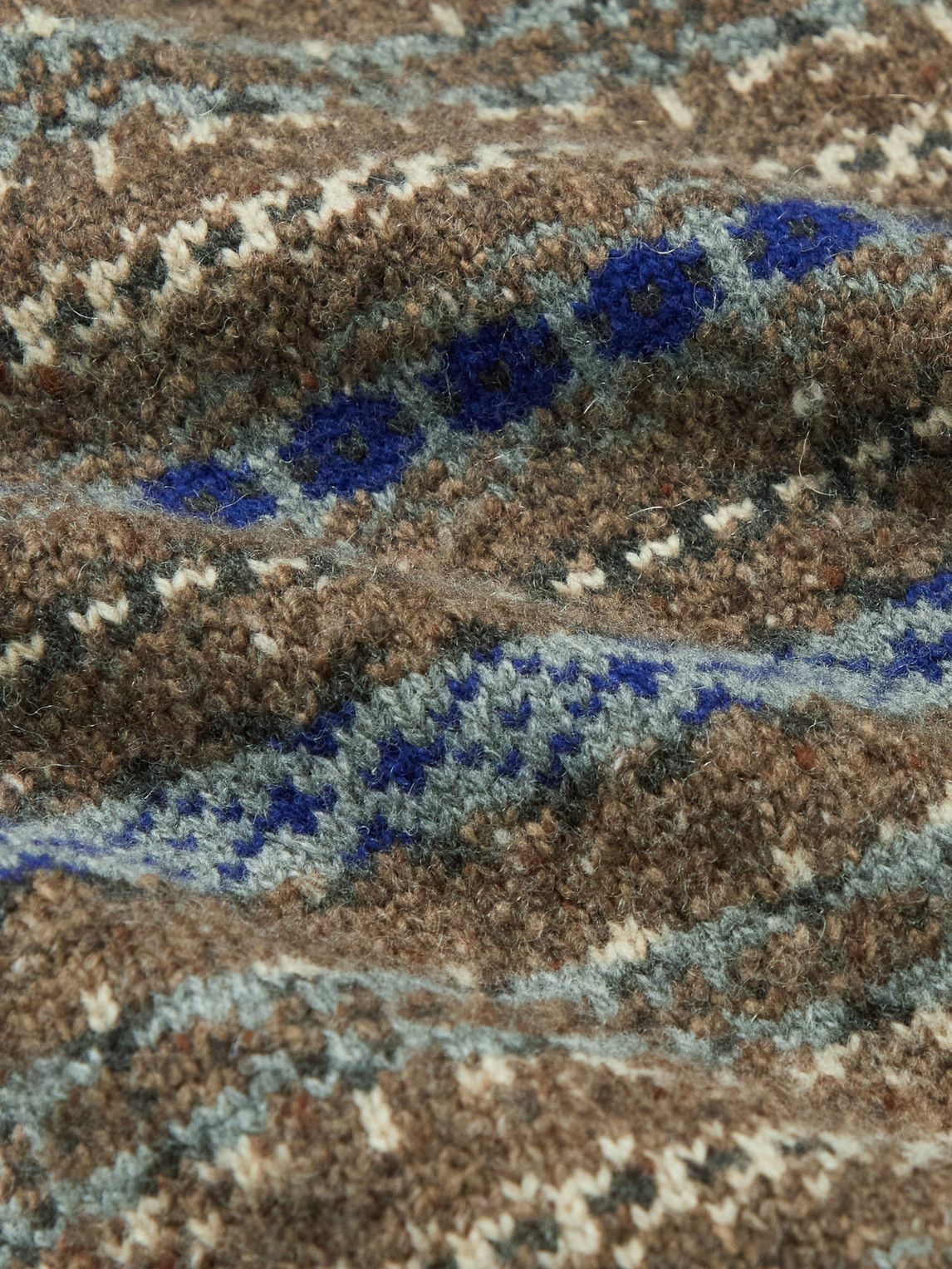 Alex Mill - Fair Isle Donegal Wool-Blend Sweater - Brown Alex Mill