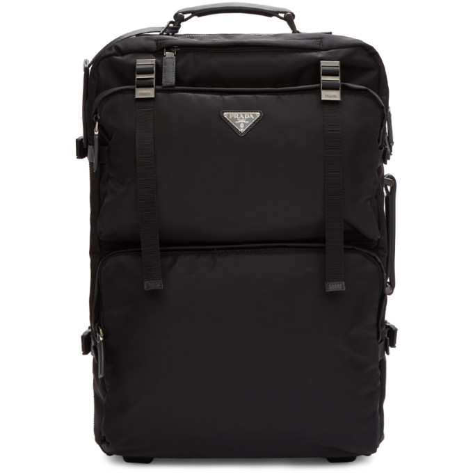 Prada Black Logo Suitcase Prada