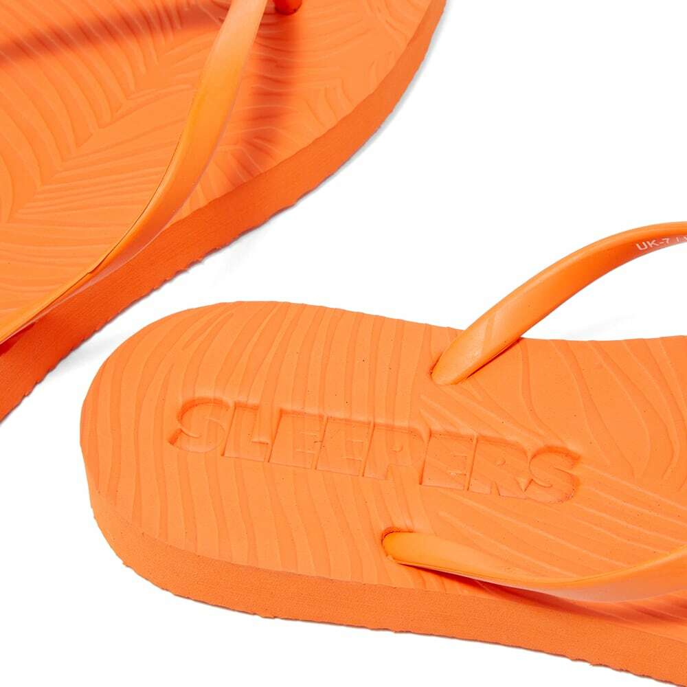 Sleepers Tapered Signature Flip Flop in Orange Sleepers