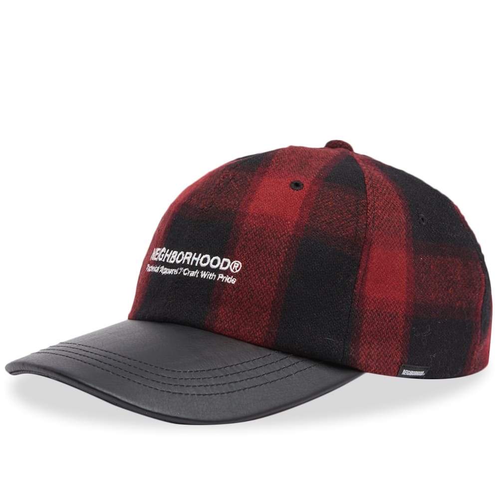 Neighborhood Men's Buffalo Check Dad Cap in Red Neighborhood