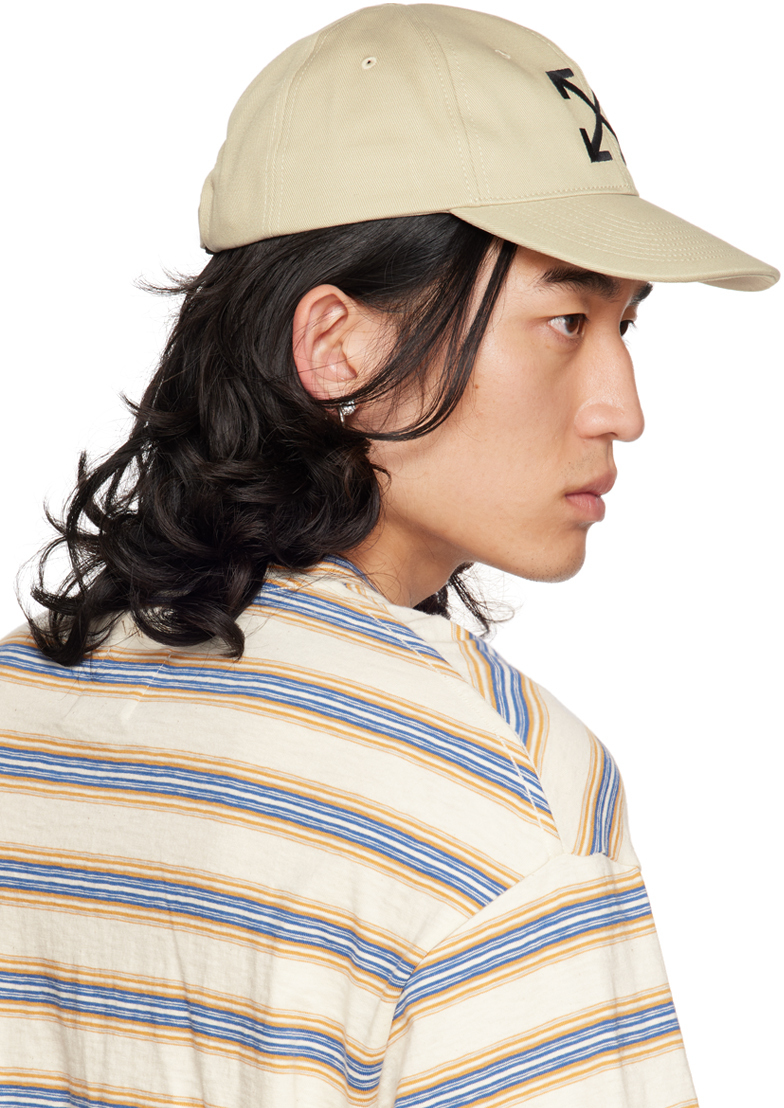 Off-White Beige Arrow Cap Off-White