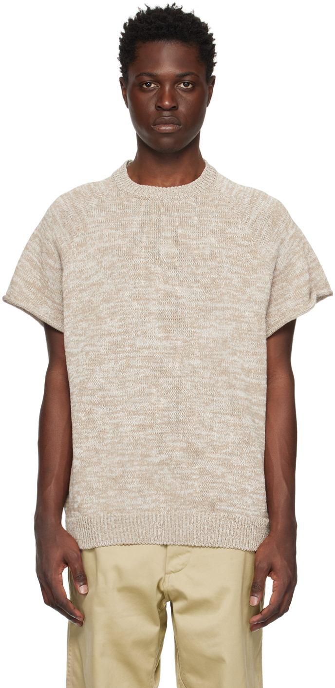 Nanamica Off-White & Beige Oversized Vest Nanamica