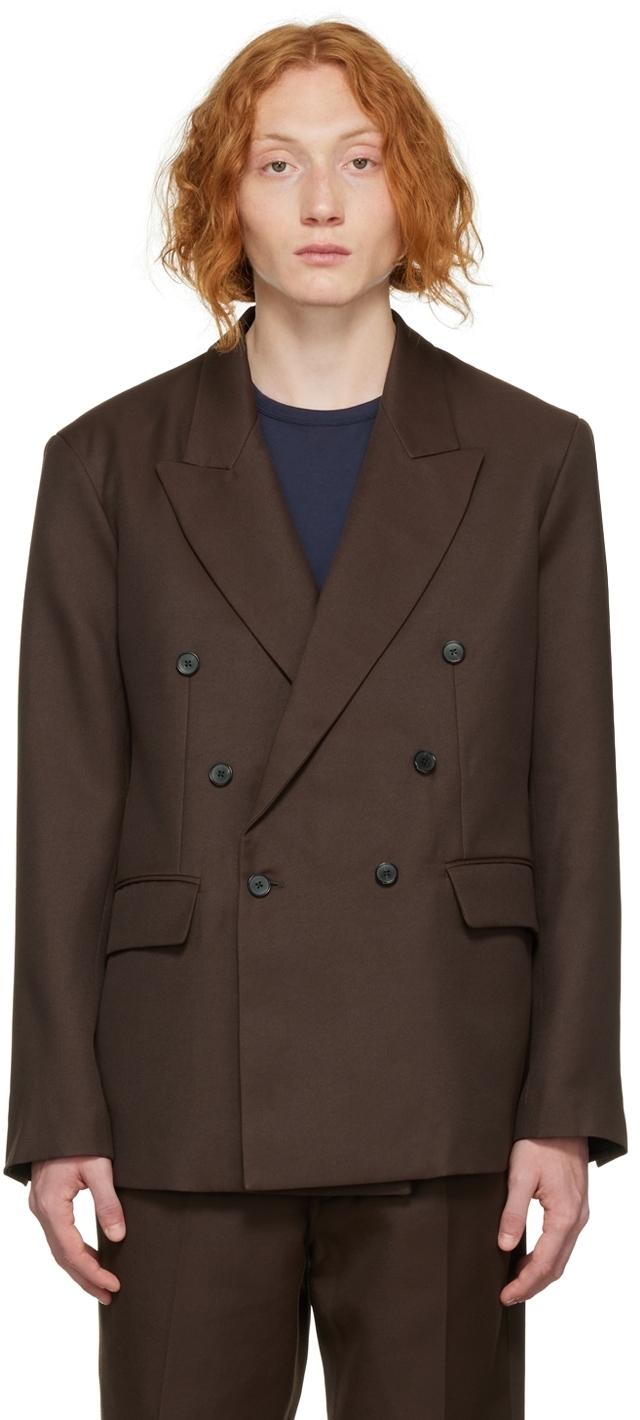 Second/Layer SSENSE Exclusive Brown Pico Blazer Second/Layer