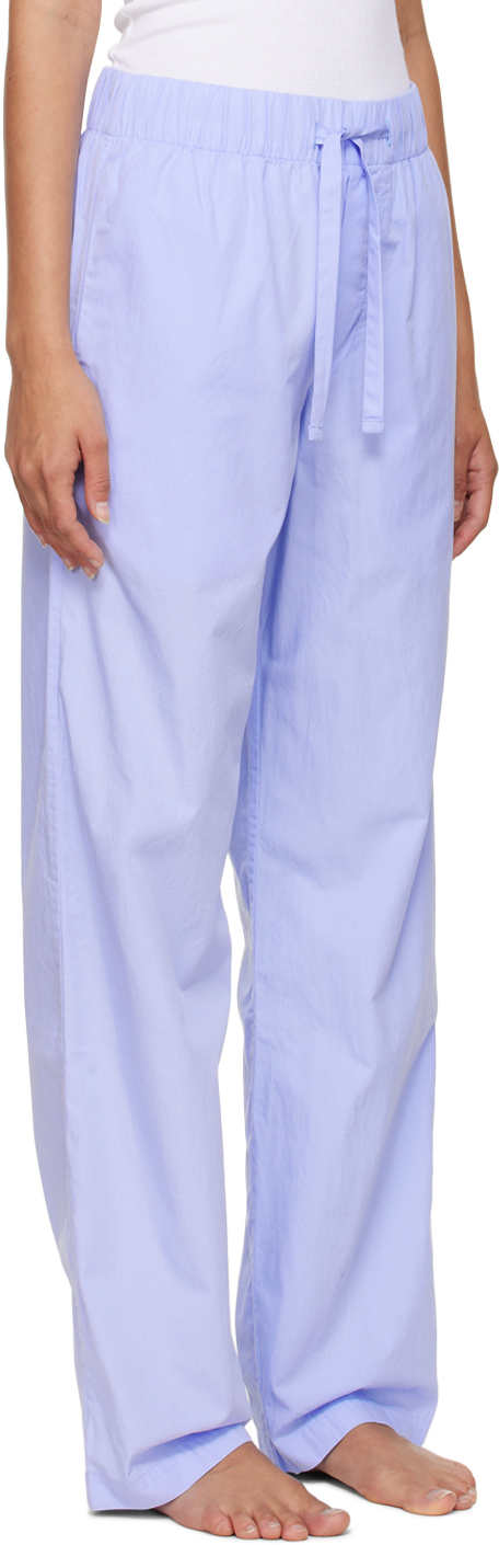 Tekla Purple Drawstring Pyjama Pants Tekla Fabrics