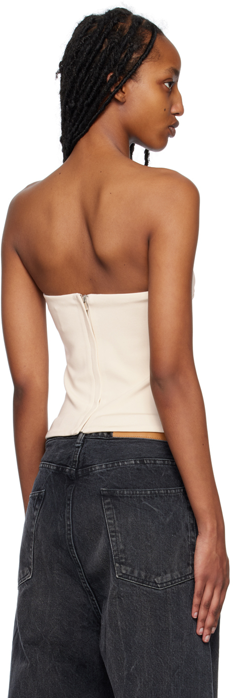 Esse Studios Off-White Strapless Camisole Esse Studios