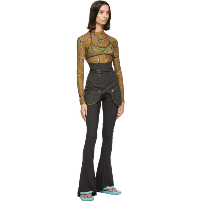 Charlotte Knowles SSENSE Exclusive Green Scant Bra Charlotte Knowles