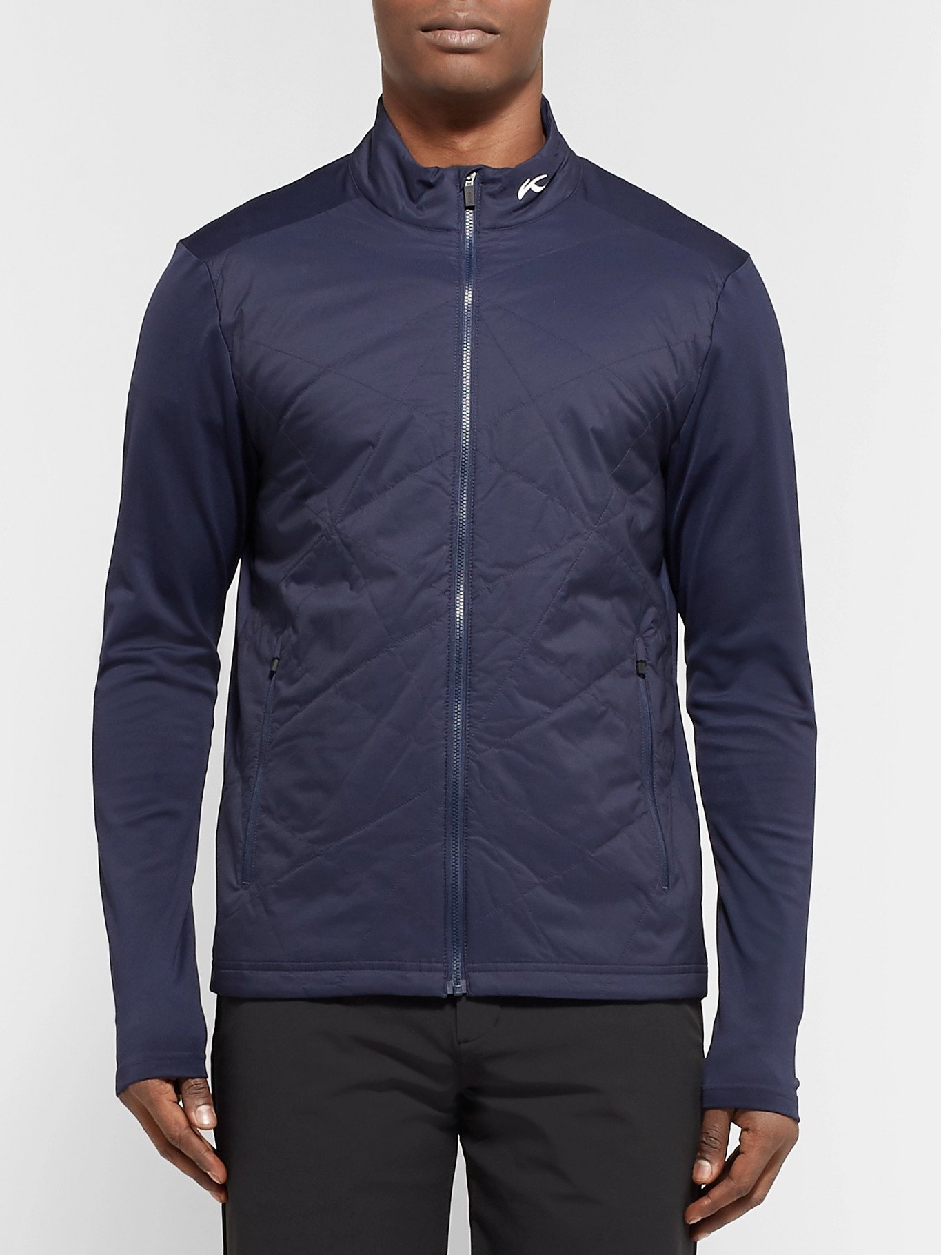 Kjus Golf - Retention Panelled Quilted Airtastic and Stretch-Jersey ...