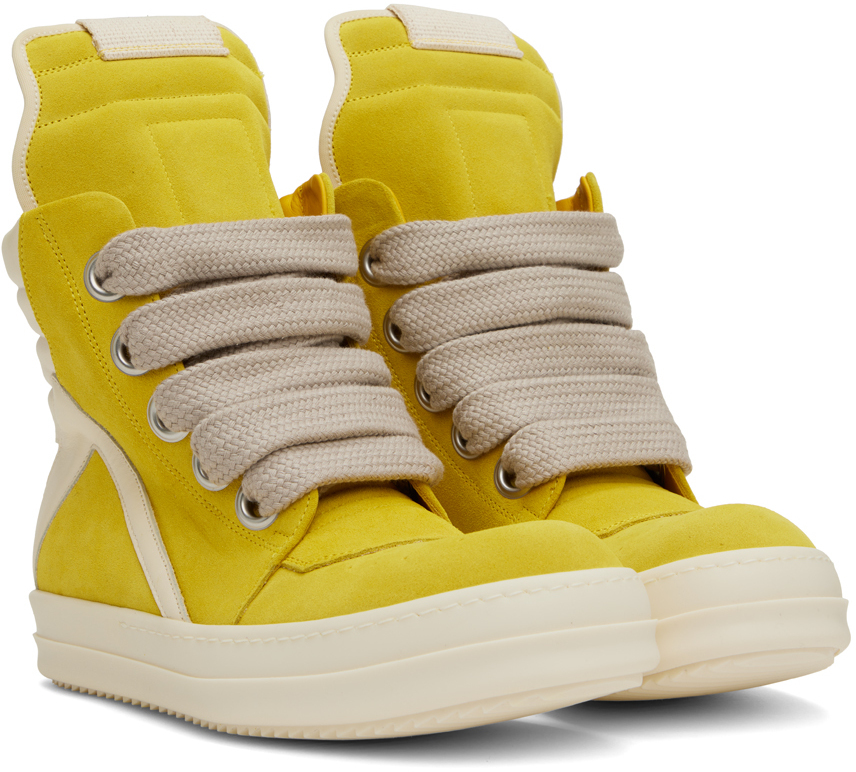 Rick Owens Yellow Geobasket Sneakers Rick Owens