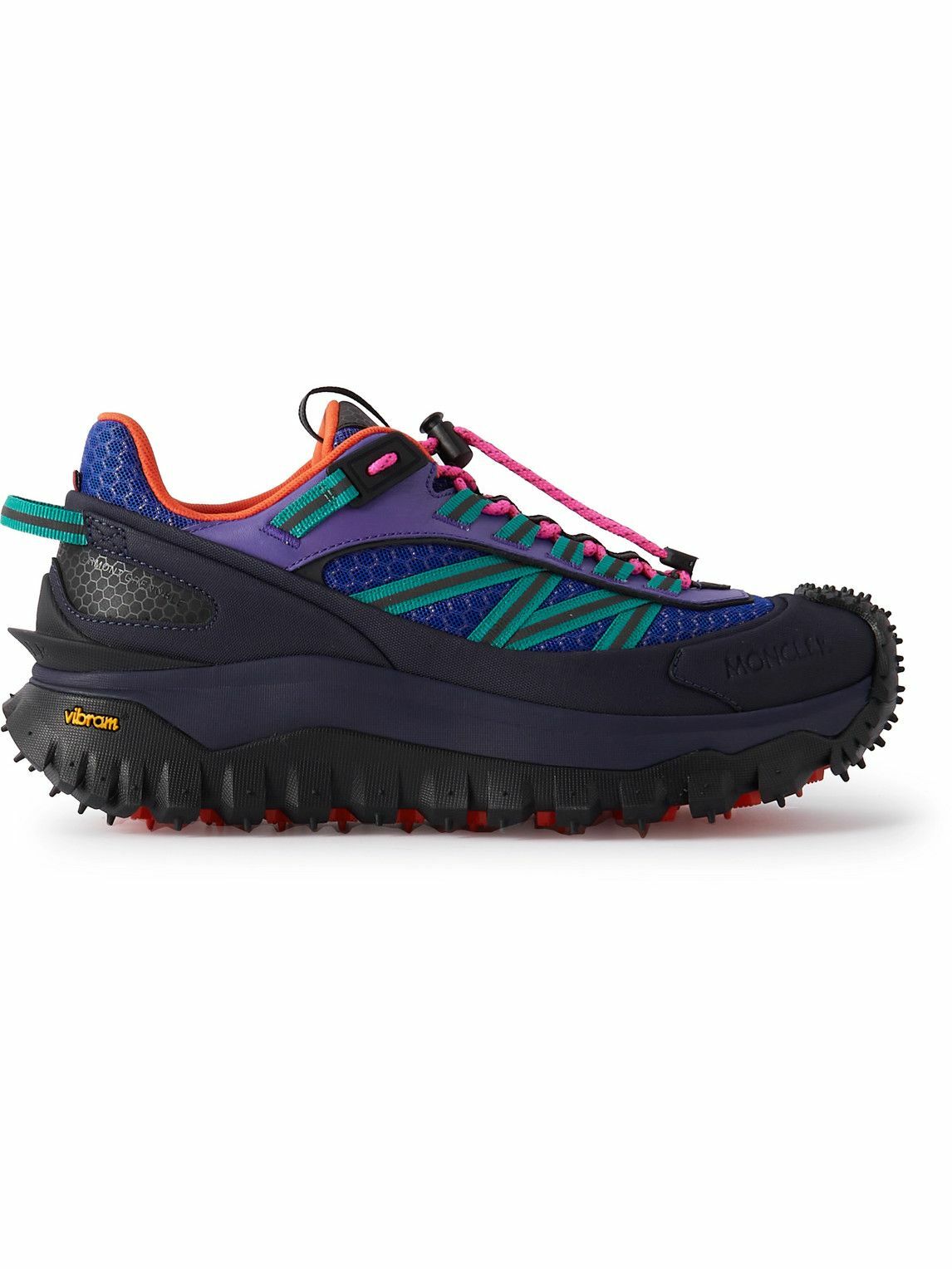 Moncler - Trailgrip Mesh and Rubber Sneakers - Blue Moncler