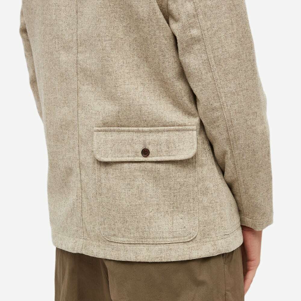Universal Works Men's Melton Wool Bakers Chore Jacket in Stone ...