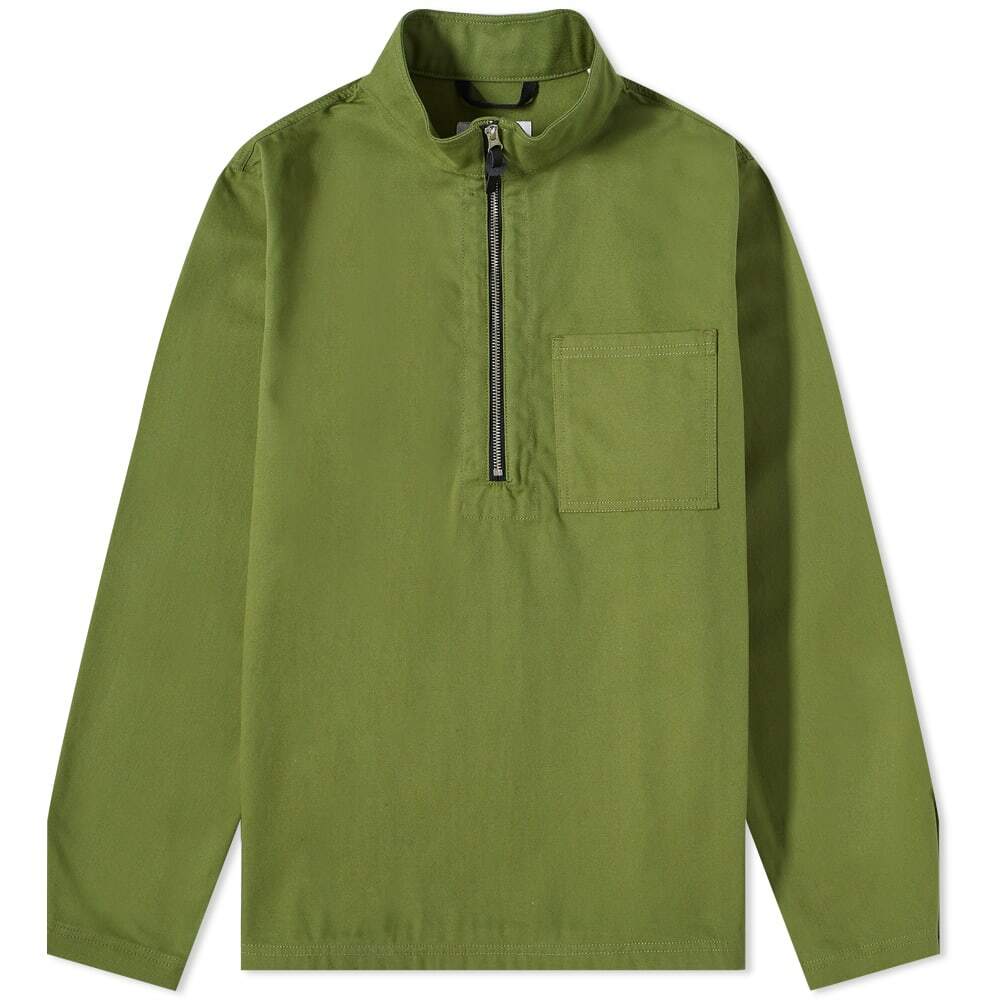 Albam Men's Sanded Canvas Hoy Smock in Fern Albam