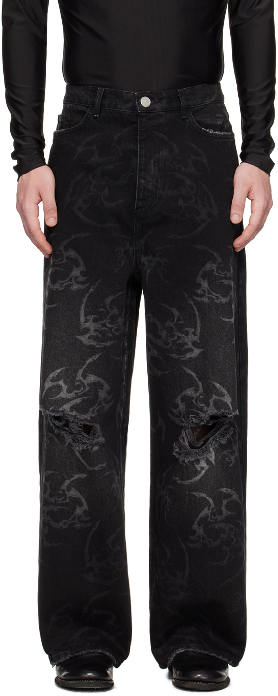 Han Kjobenhavn Black Distressed Jeans Han Kjobenhavn