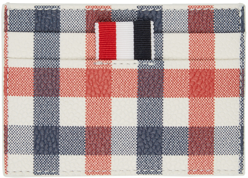 Thom Browne Multicolor Gingham Card Holder Thom Browne