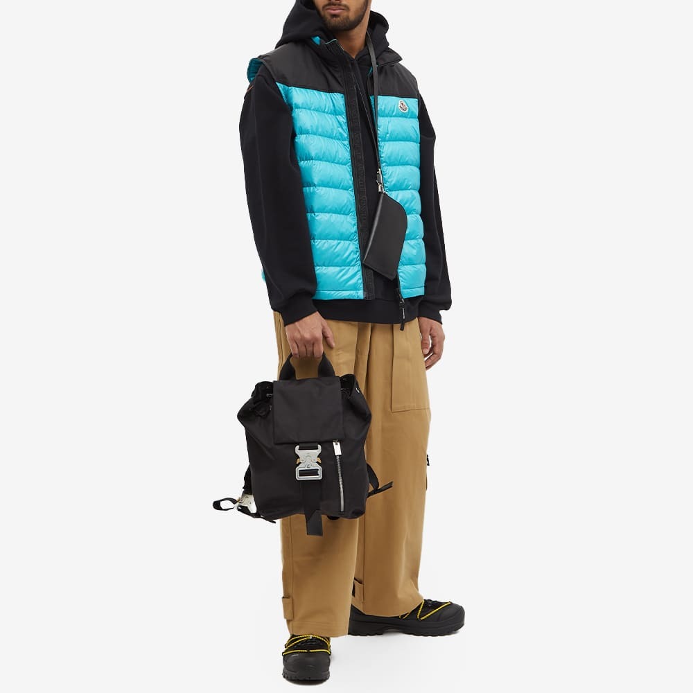 Moncler Men's Ortac Color Block Gilet in Turquoise Moncler
