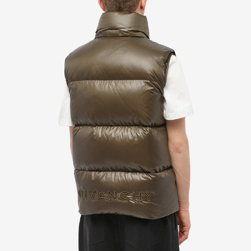 Givenchy Men's Down Puffer Vest in Military Green Givenchy