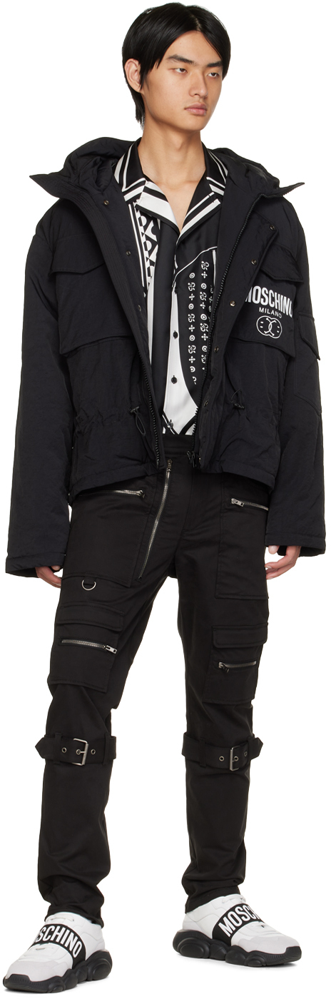 Moschino Black Double Smile Jacket Moschino
