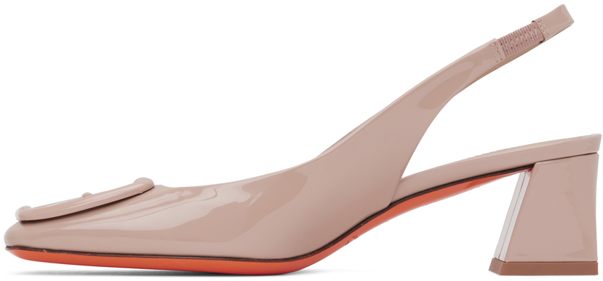 Santoni Pink Slingback Heels Santoni