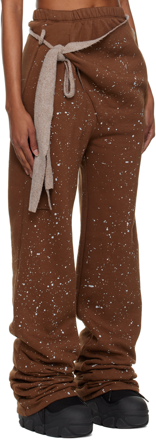 Ottolinger Brown Wrap Lounge Pants Ottolinger